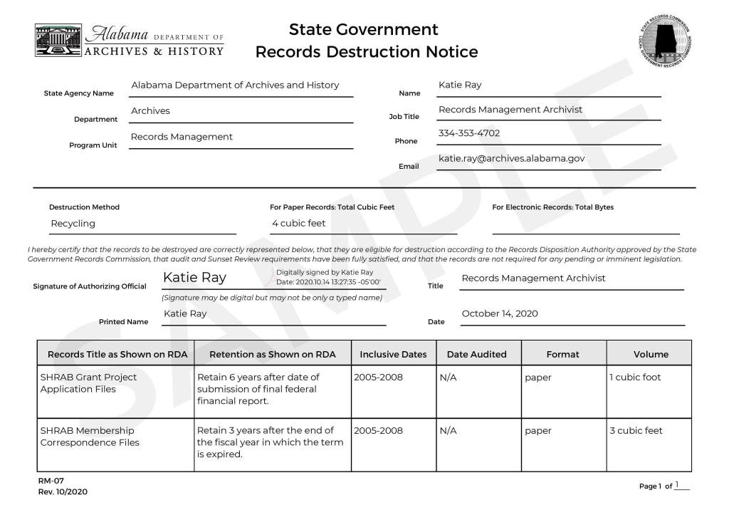 State Agency Records Destruction 101 – For the Record